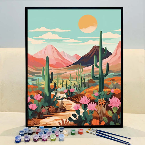 "Vivid Deserts" Series | Original Paint by Numbers – Colourmost