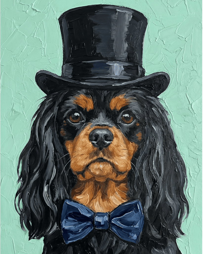 Cavalier King Charles - Black & Tan | Original Paint by Numbers ...