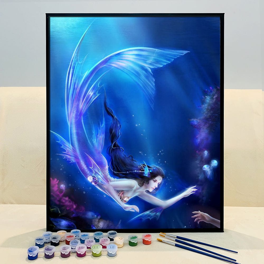 DIY Painting By Numbers -Mermaid – Colourmost